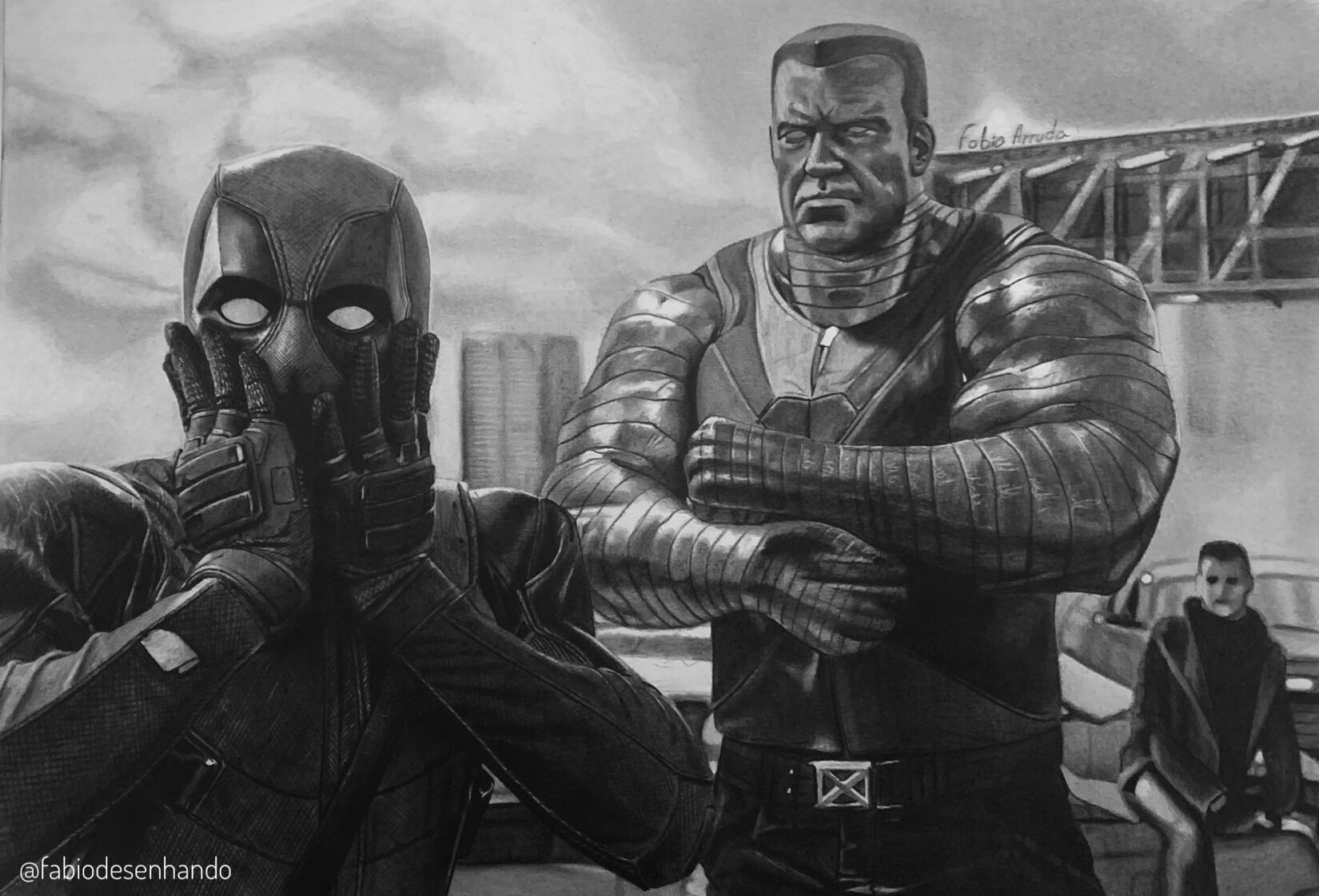 Deadpool & Colossus – Fabio Desenhando